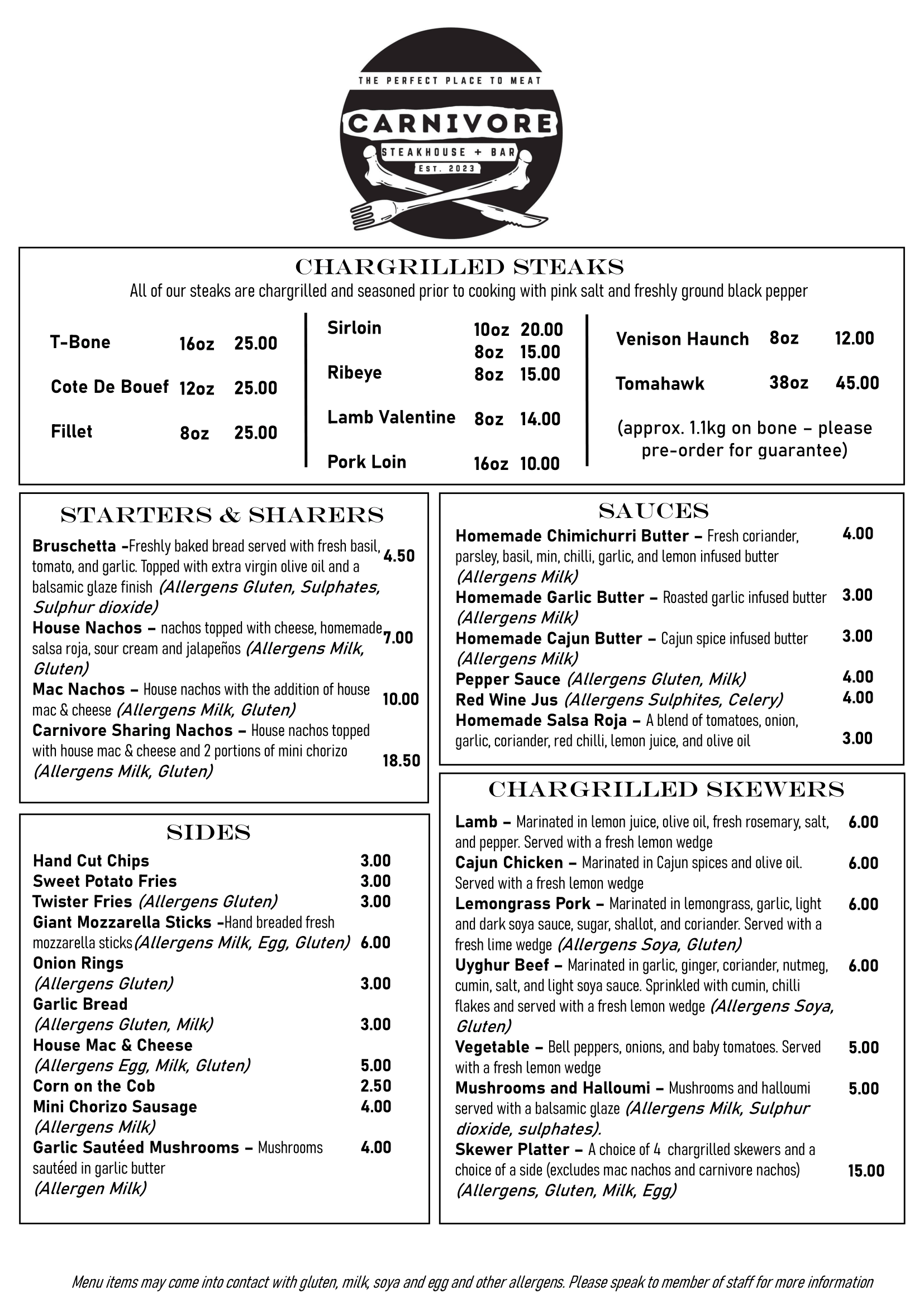 Carnivore - Authentic Steakhouse Experience in the Heart of Derby